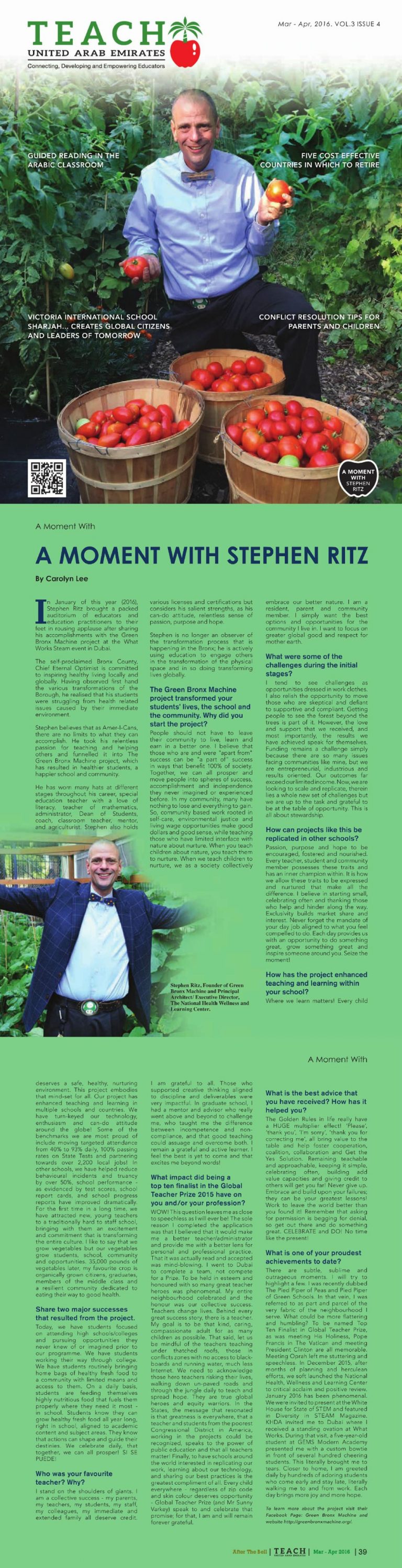 Teach UAE – A Moment with Stephen Ritz – Stephen Ritz